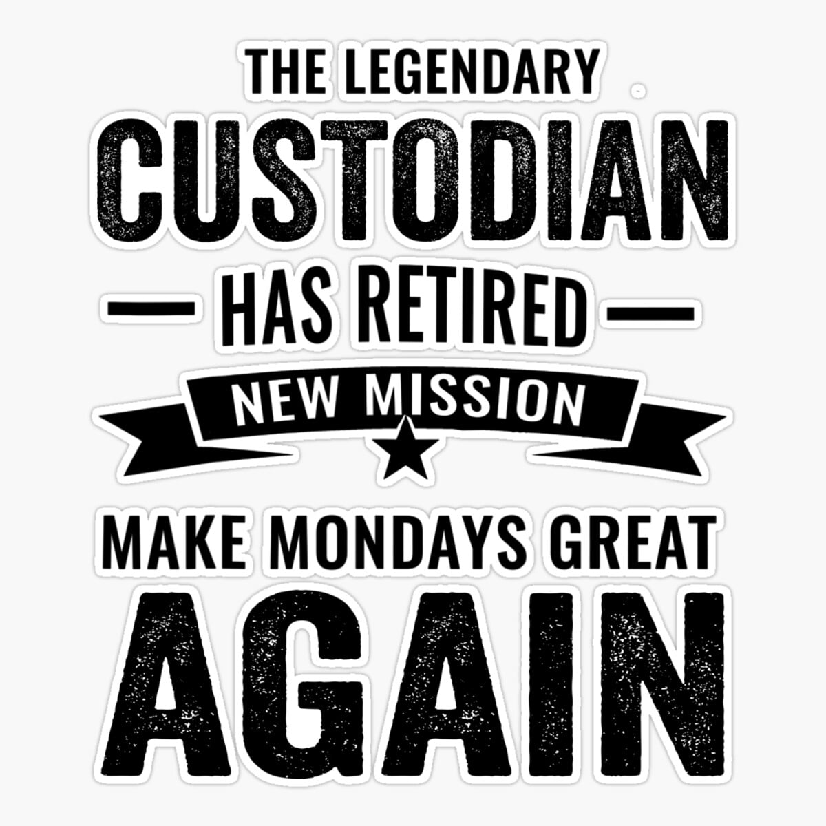 Maneki Custodian Perfect Retirement Gift Idea, Retired Custodian Funny ...