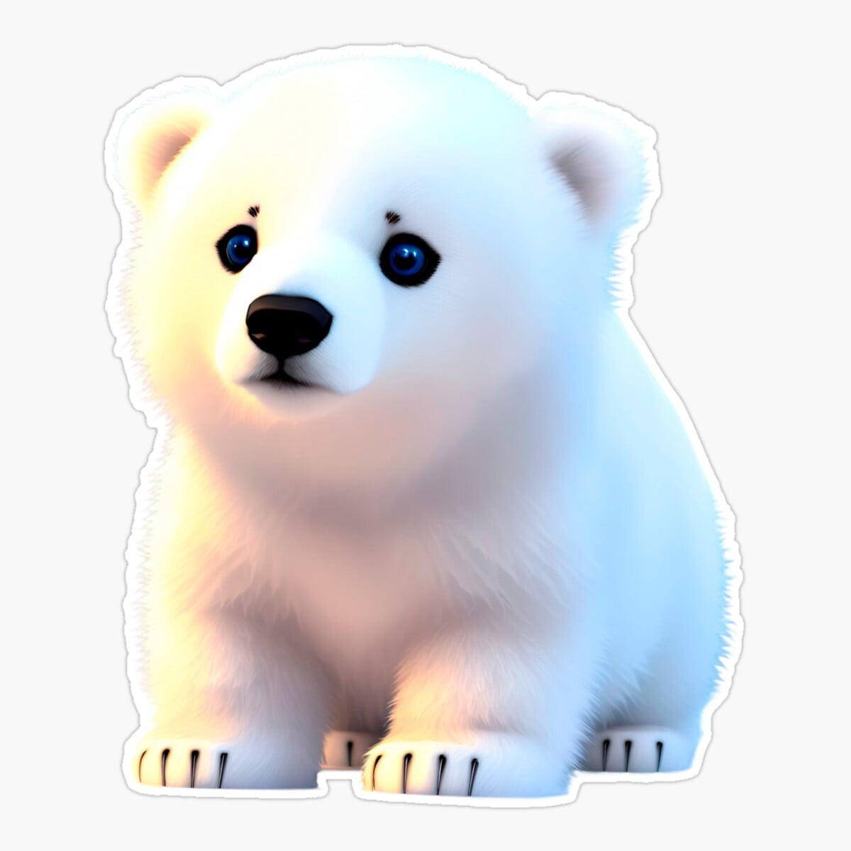 Maneki Cute Baby Polar Bear Illustration Ers And Magnets | Collectable ...