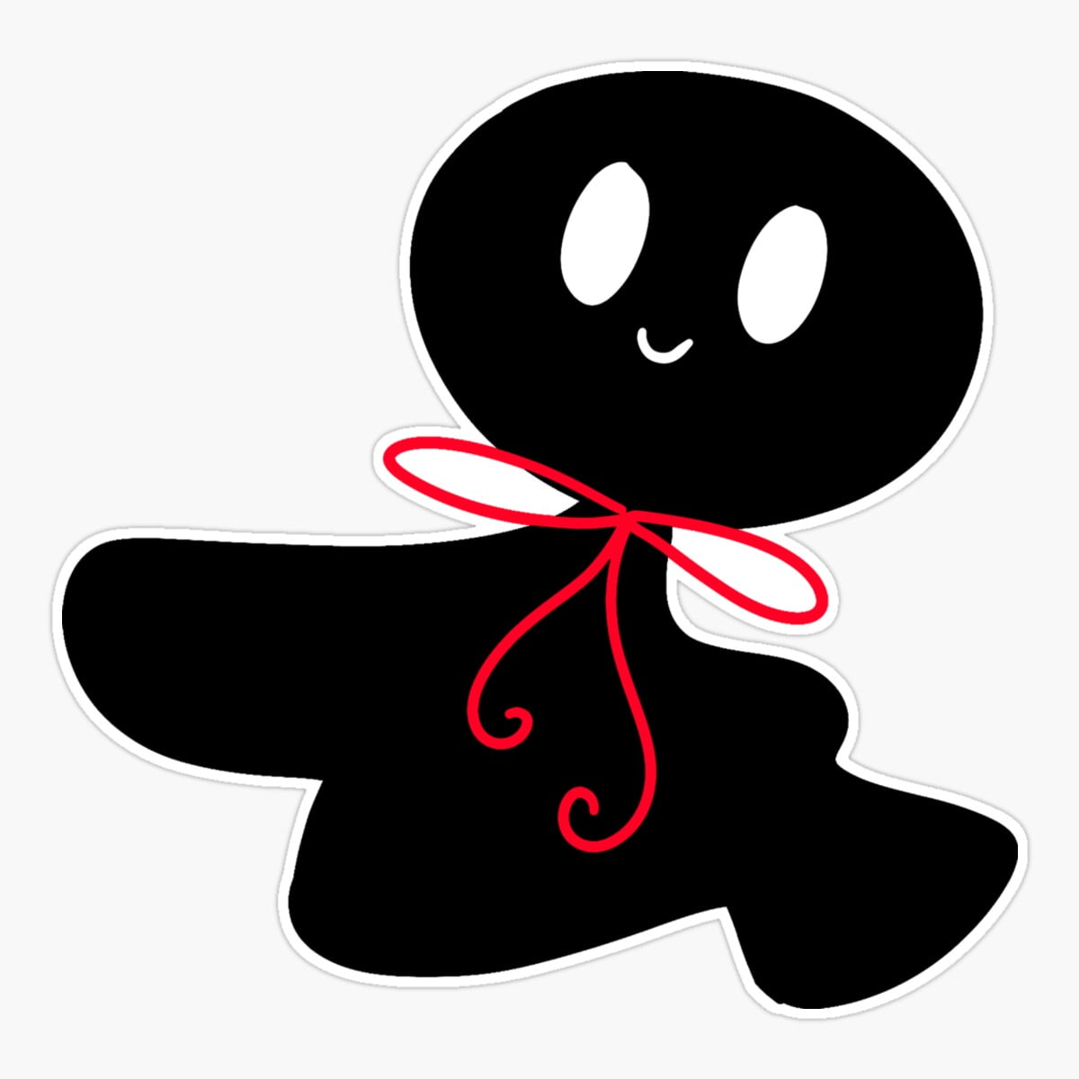 Maneki Cute Bow Shadow Ghost Er, Phone Decal Water Bottle Stickers Car ...