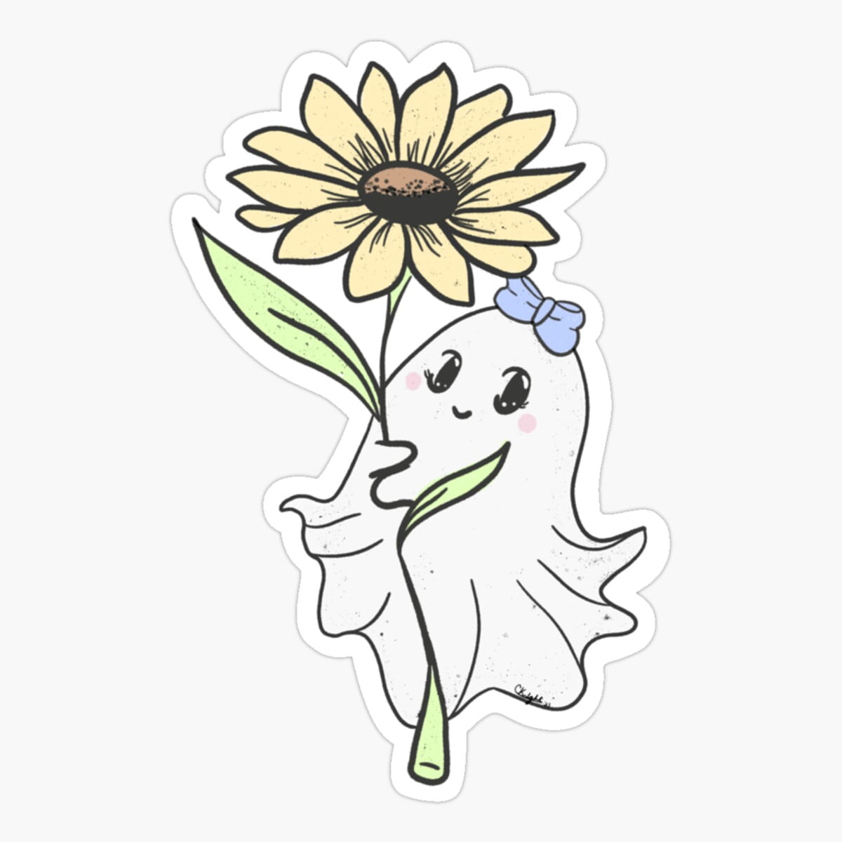 Maneki Cute Ghost Er, Phone Decal Water Bottle Stickers Car Decals ...