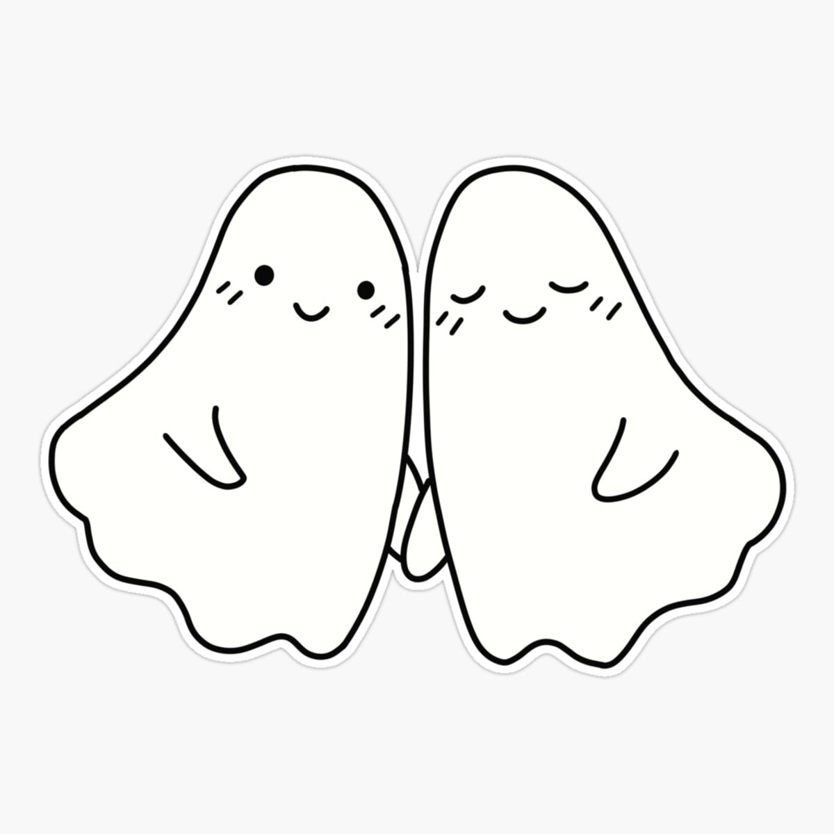 Maneki Cute Ghosts Er, Phone Decal Water Bottle Stickers Car Decals ...