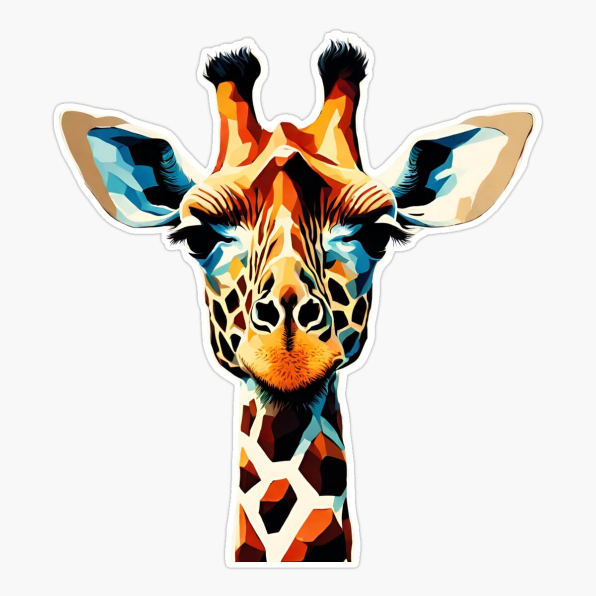 Maneki Cute Giraffe Cartoon, Safari Animals, Cartoon Giraffe Gifts For ...
