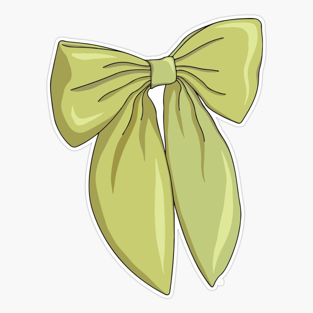 Maneki Cute Green Bow Er Er, Phone Decal Water Bottle Stickers Car ...
