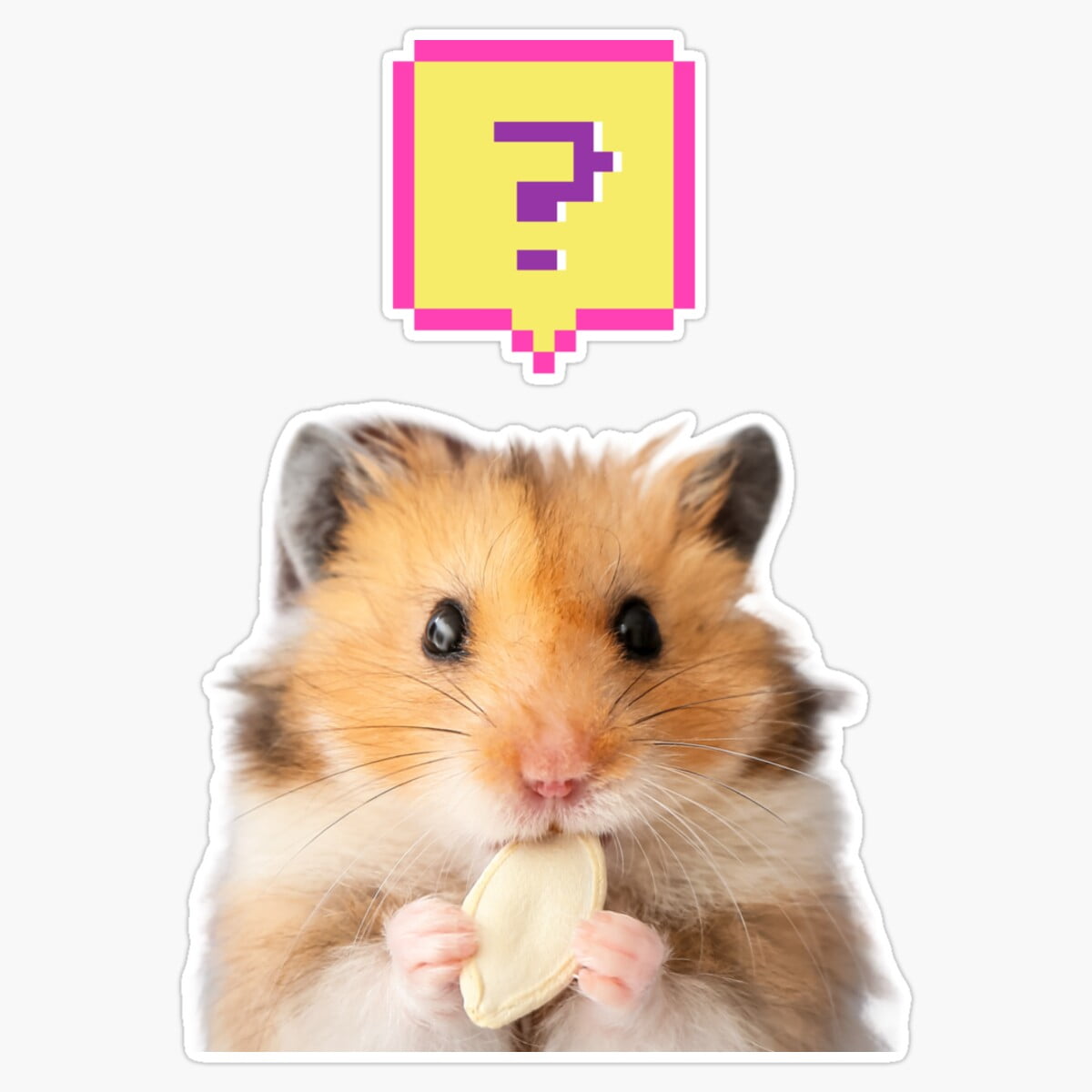 Maneki Cute Hamster Question Mark - 50% Of Profits Donated To Animal ...