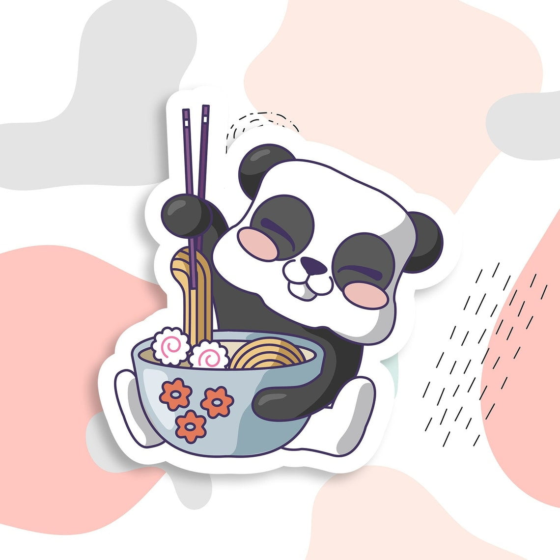 Maneki Cute Kawaii Er Panda, Journal Decals, Cute Planner Er, Water ...