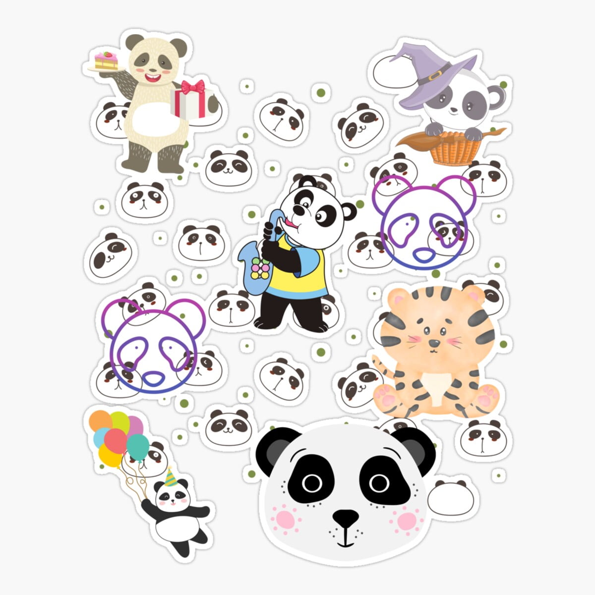 Maneki Cute Kawaii Panda Siesta I Love Pandas Animal Friendly Panda Er ...
