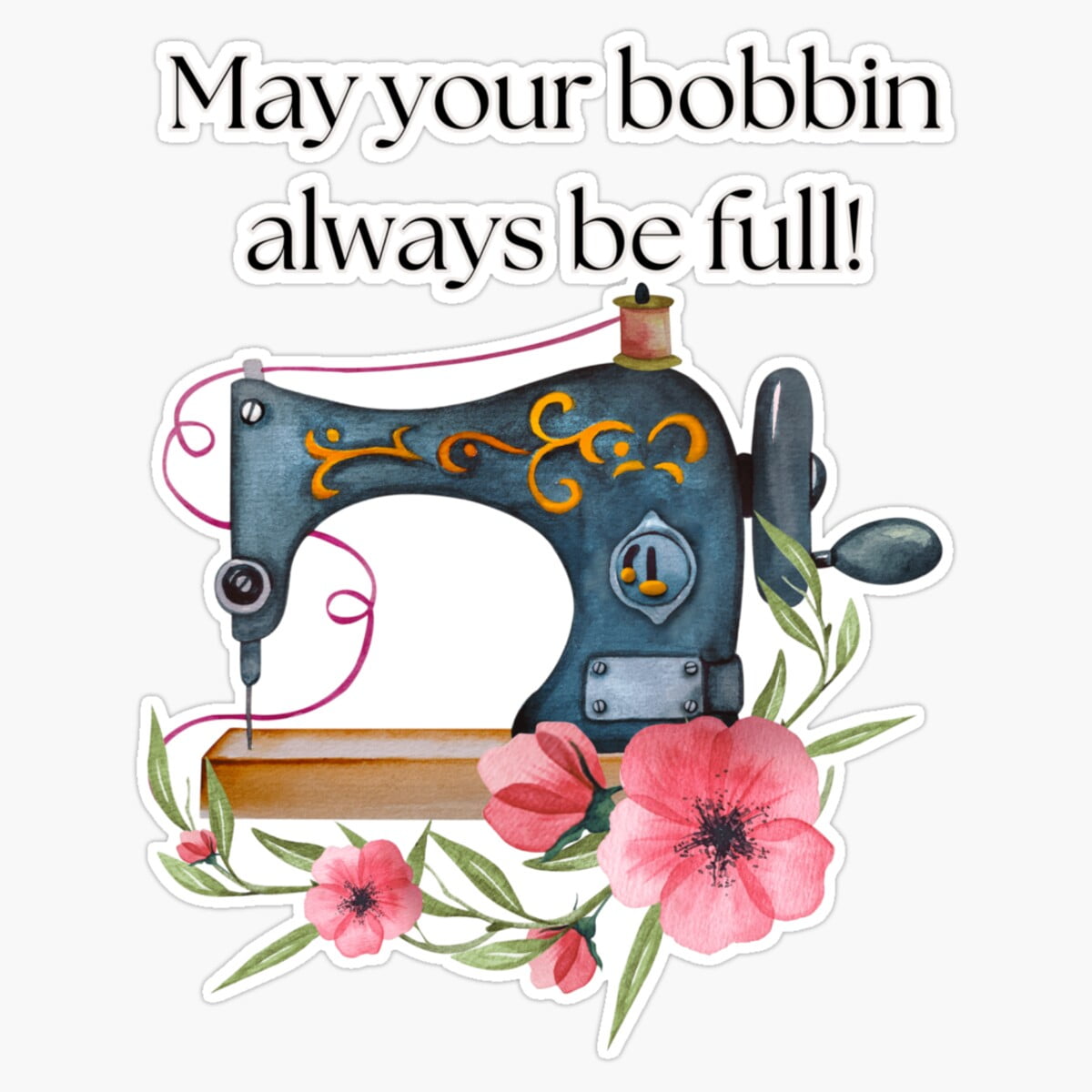 Maneki Cute Kitten Cat Sewing Machine Sew Clothes Er, Phone Decal Water ...