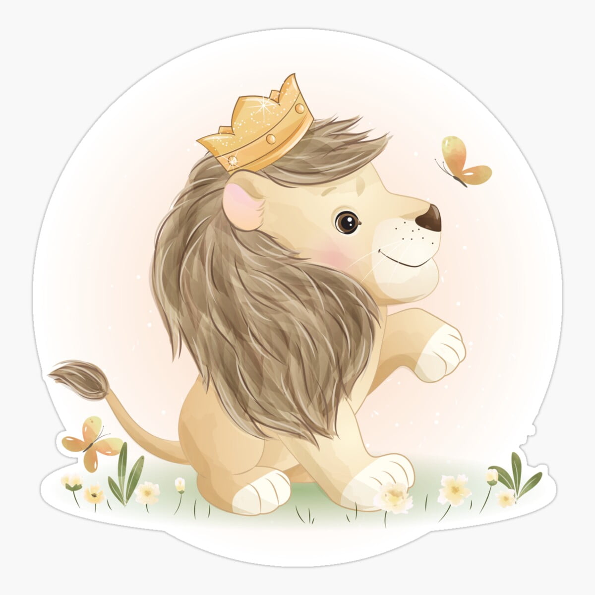 Maneki Cute Lion Just A Girl Who Loves Lions Er, Phone Decal Water ...