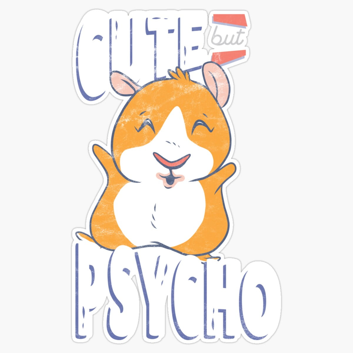 Maneki Cute Pet Hamster Is Cute But Psycho Er, Phone Decal Water Bottle ...