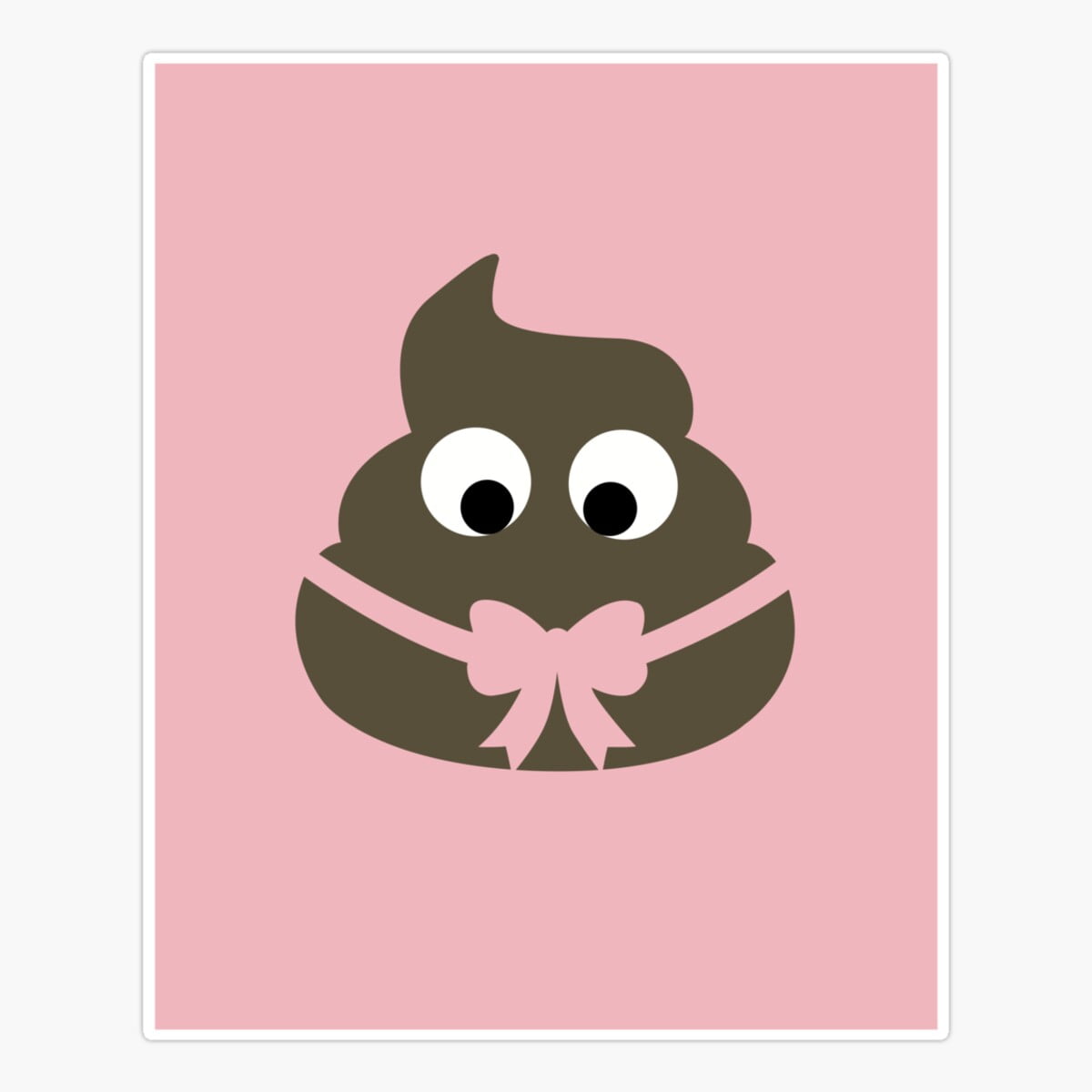 Maneki Cute Poop With Bow – Kawaii Poo!?? Er, Phone Decal Water Bottle ...