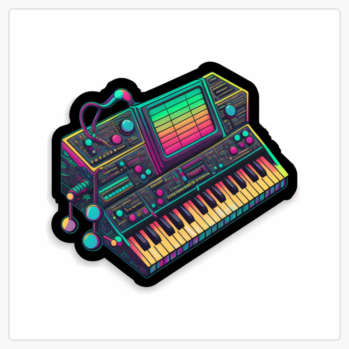 Maneki Cyberpunk Aesthetic Er, Phone Decal Water Bottle Stickers Car ...