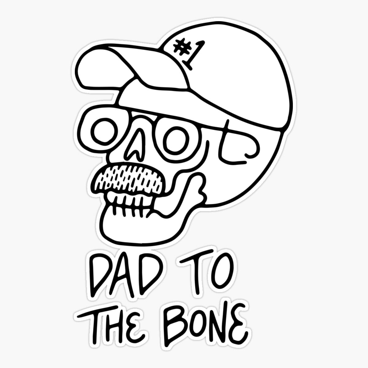 Maneki Dad To The Bone Er, Phone Decal Water Bottle Stickers Car Decals ...