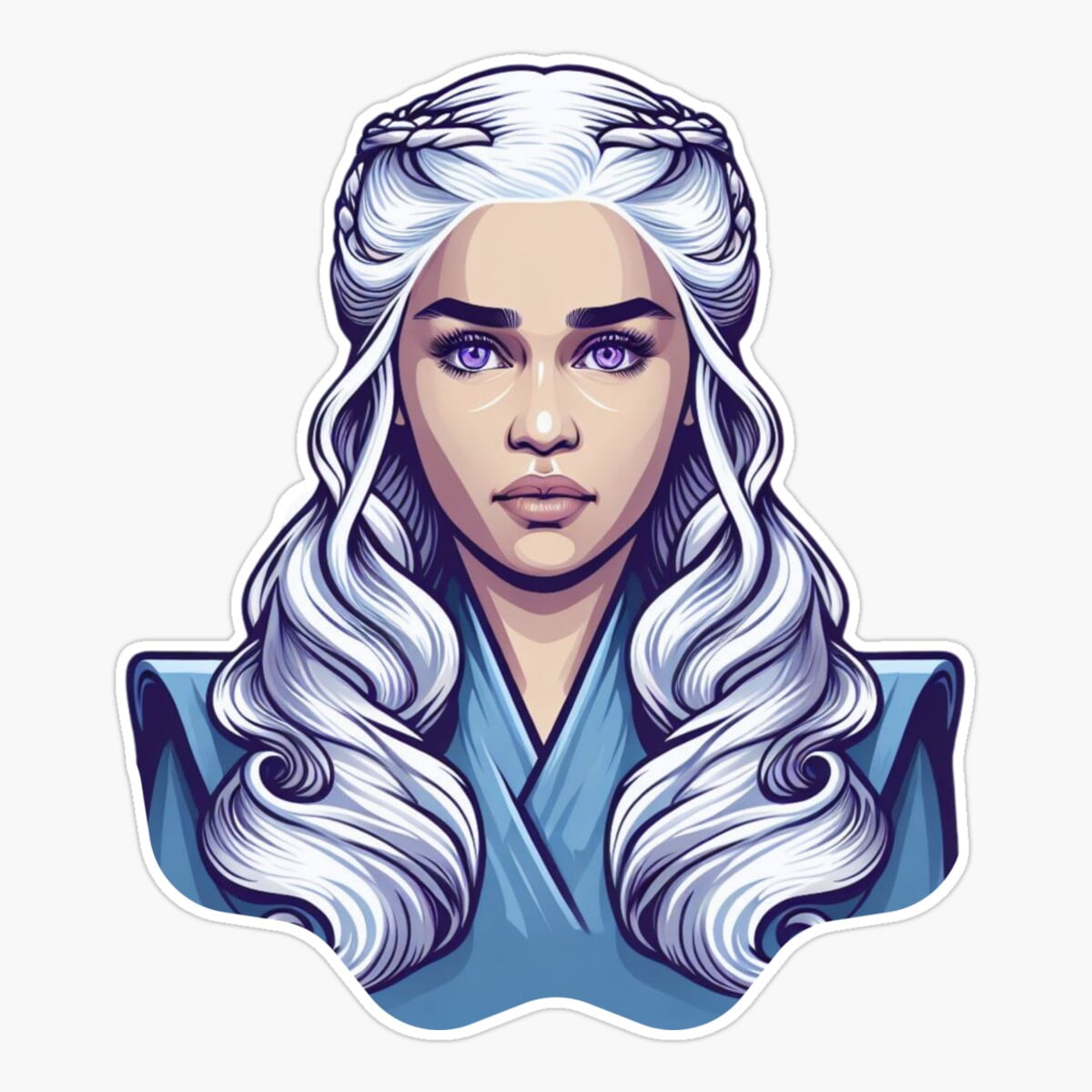 Maneki Daenerys Targaryen 2 - Game Of Thrones Er, Phone Decal Water Bottle Stickers Car Decals ...