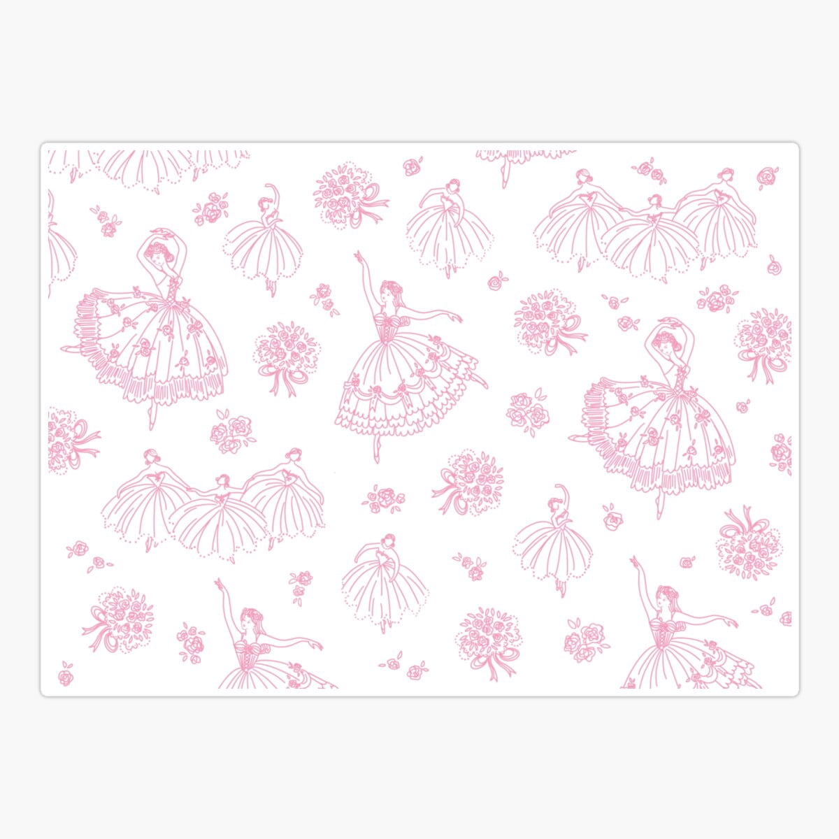 Maneki Dancing Ballerinas Er, Phone Decal Water Bottle Stickers Car ...