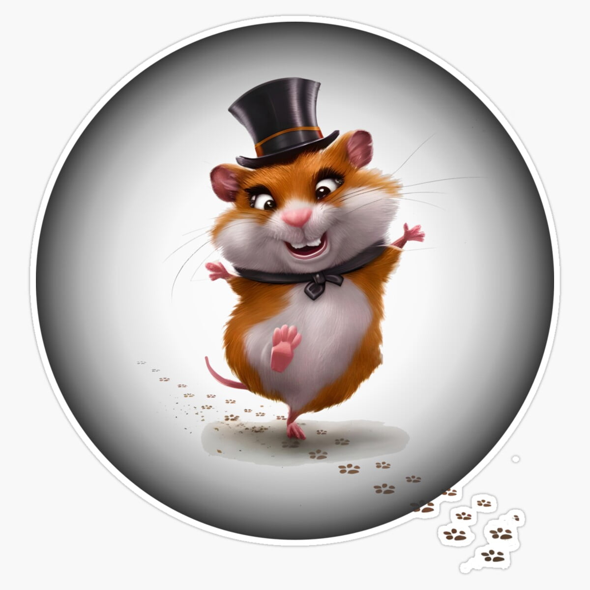 Maneki Dancing Hamster Er, Phone Decal Water Bottle Stickers Car Decals, Funny Birthday Gift ...