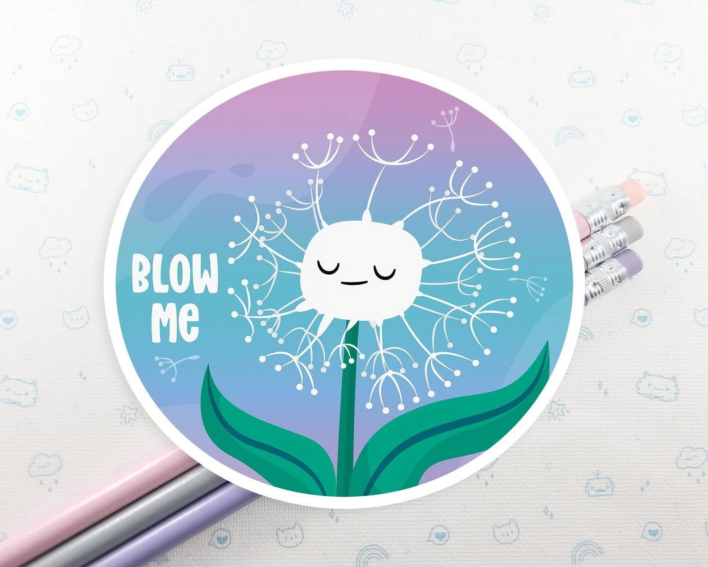 Maneki Dandelion Er, Funny Pun Decal, Vinyl Er, Laptop Decal, Gift For ...