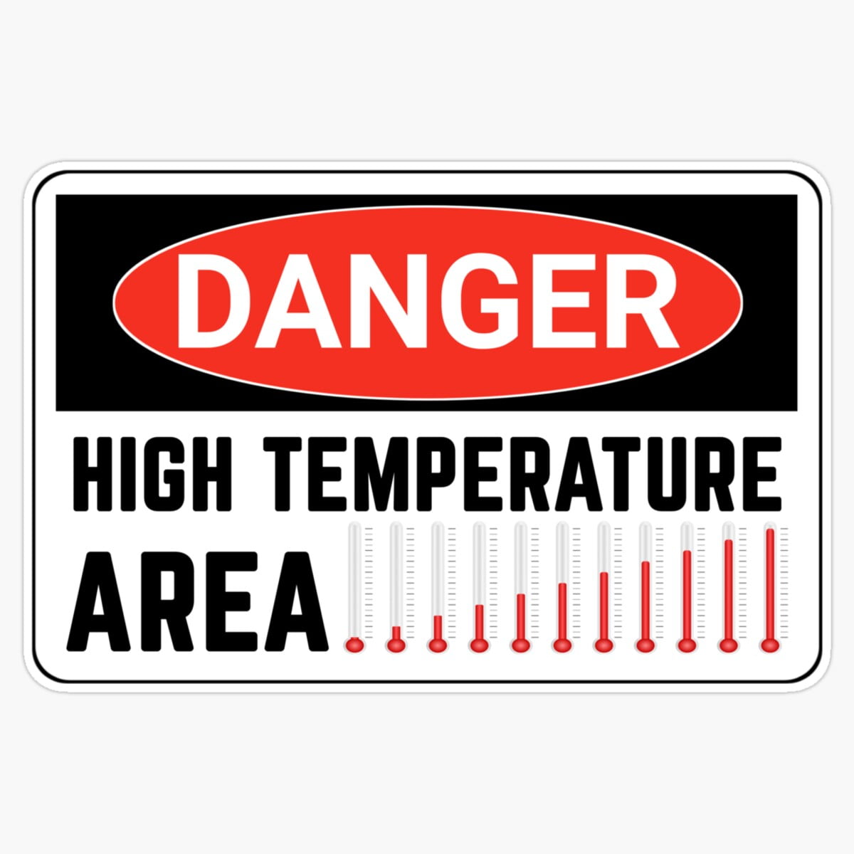 Maneki Danger High Temperature Area - Machine Danger Sign Er, Phone ...