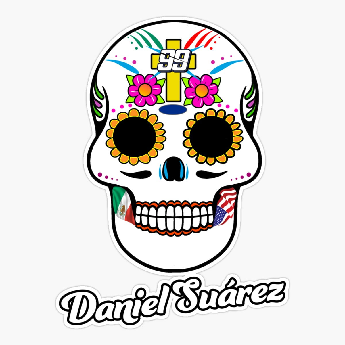 Maneki Daniel Suarez Sticker, Phone Decal Water Bottle Stickers Car ...