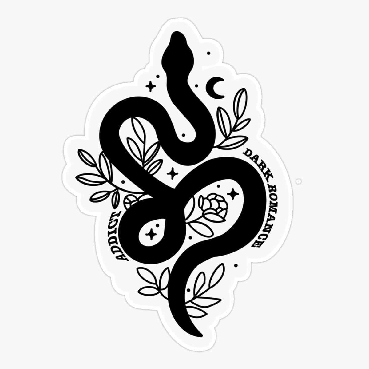 Maneki Dark Romance Addict Sticker, Phone Decal Water Bottle Stickers ...