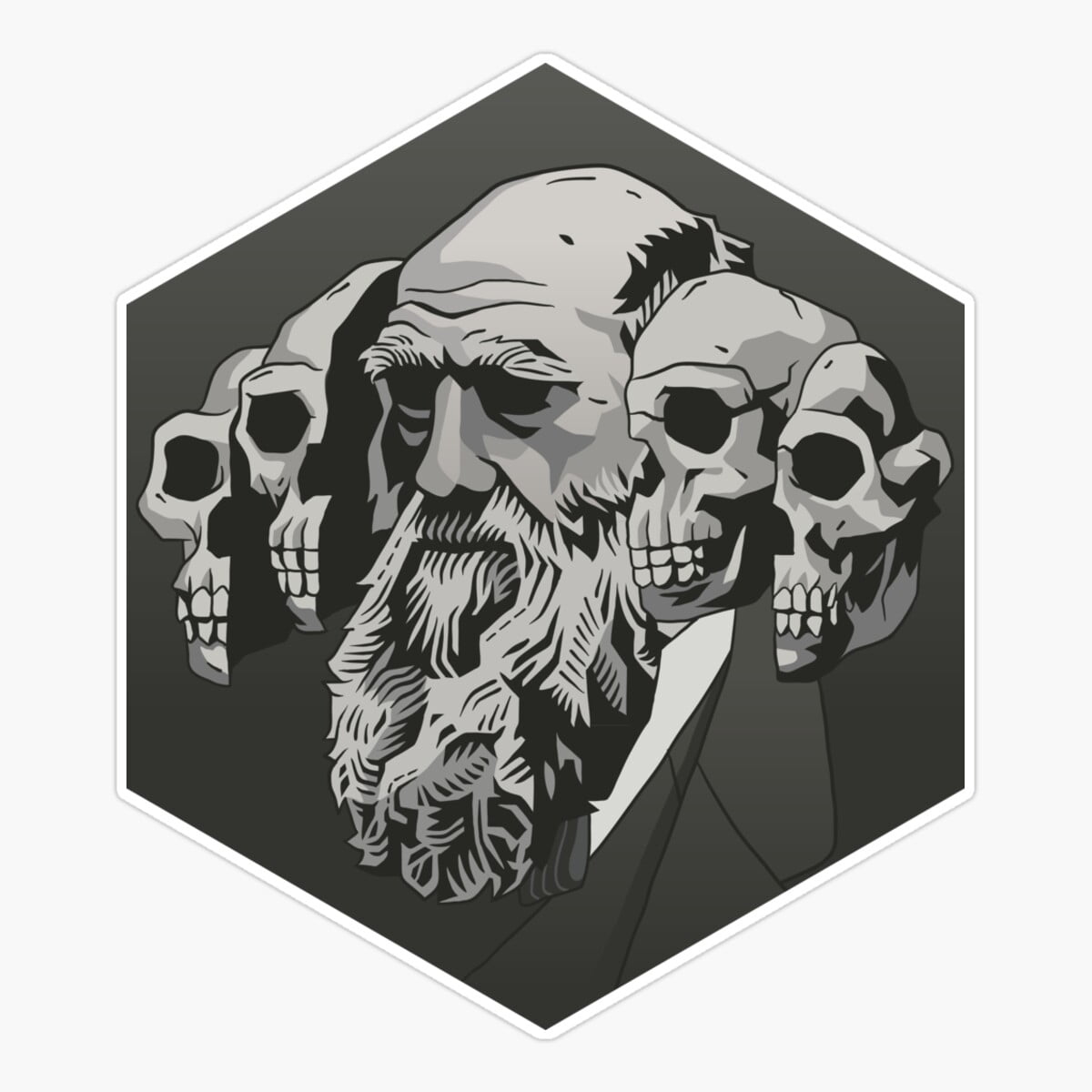 Maneki Darwin Er, Phone Decal Water Bottle Stickers Car Decals, Funny ...