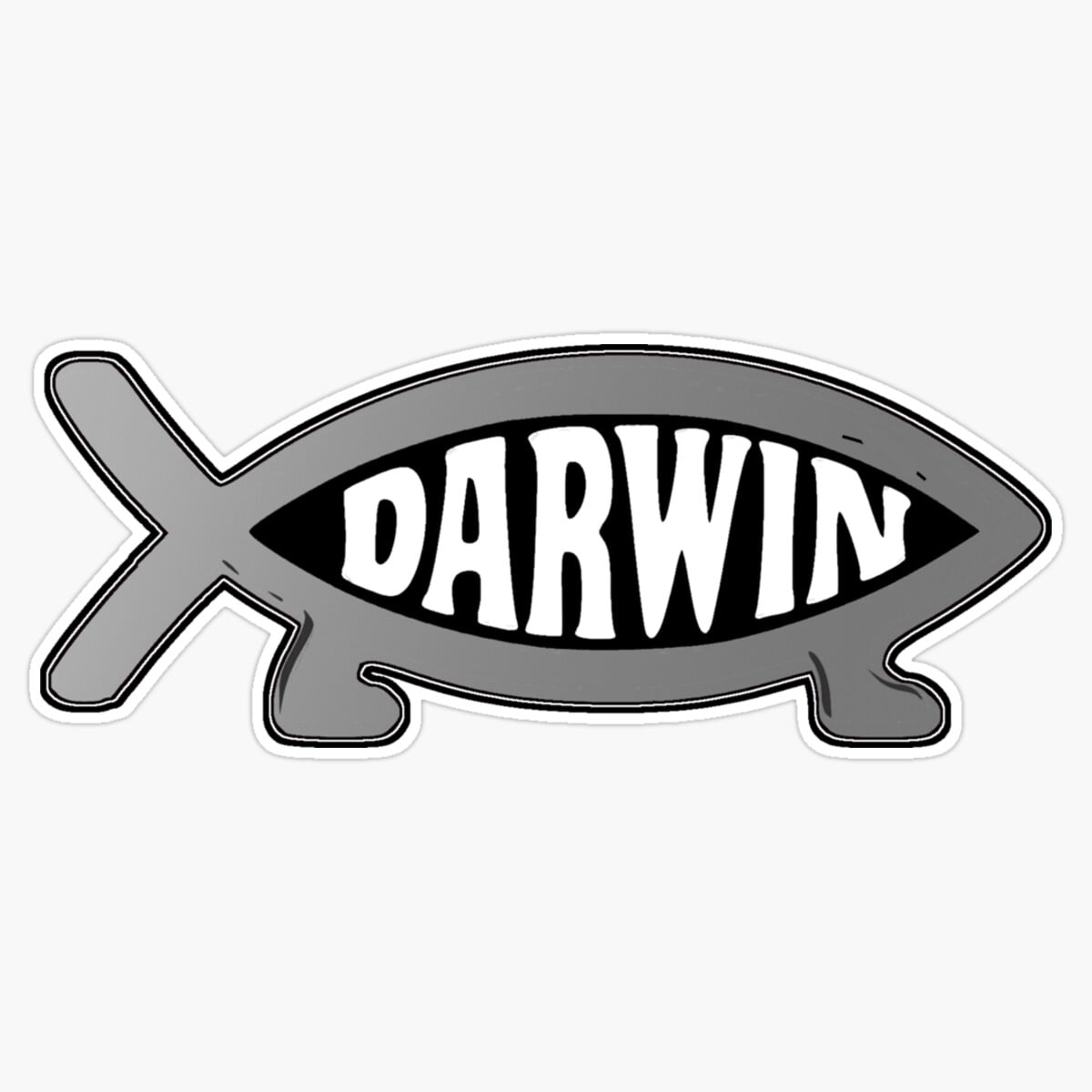 Maneki Darwin Fish Er, Phone Decal Water Bottle Stickers Car Decals ...