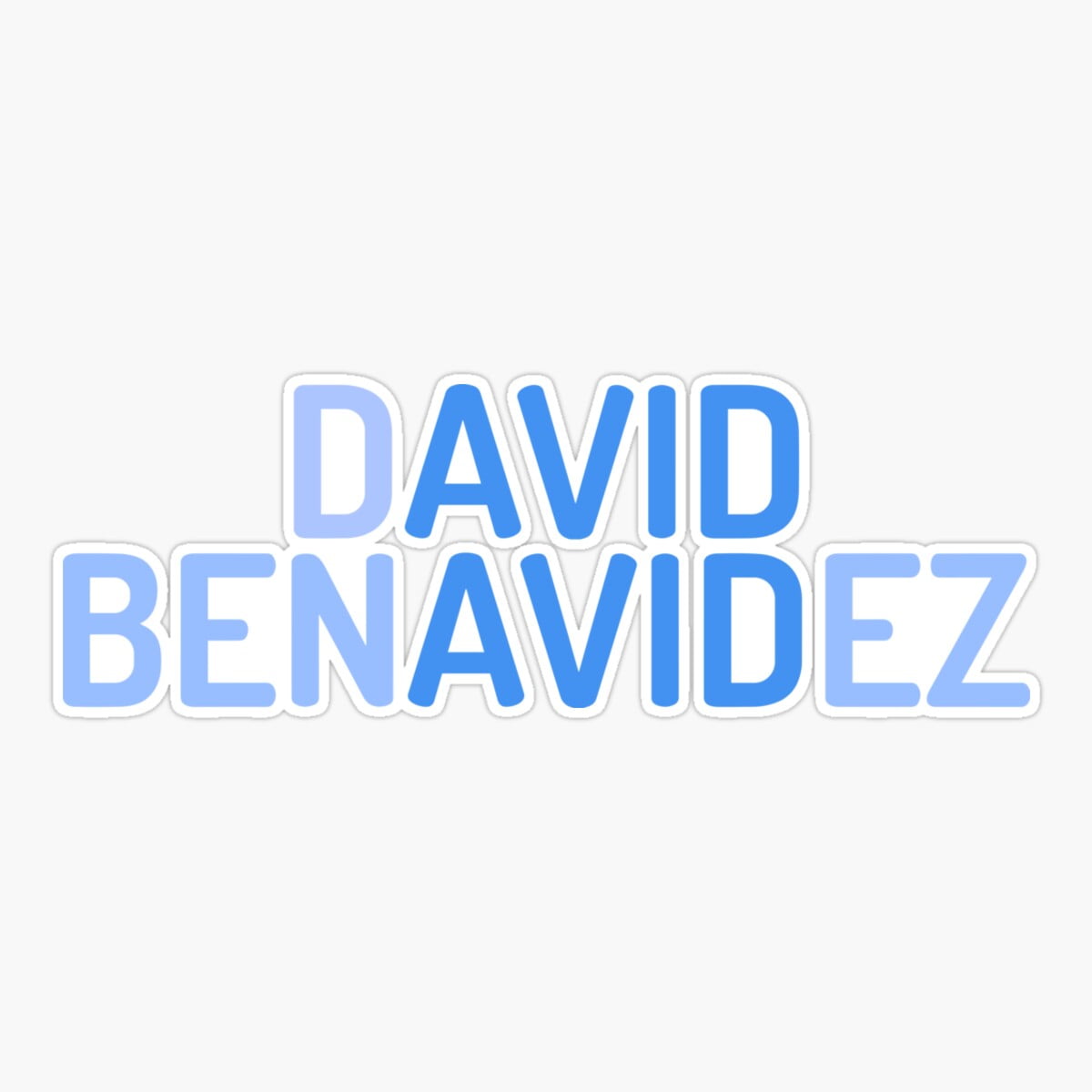 Maneki David Benavidez Sticker, Phone Decal Water Bottle Stickers Car Decals, Funny Birthday ...