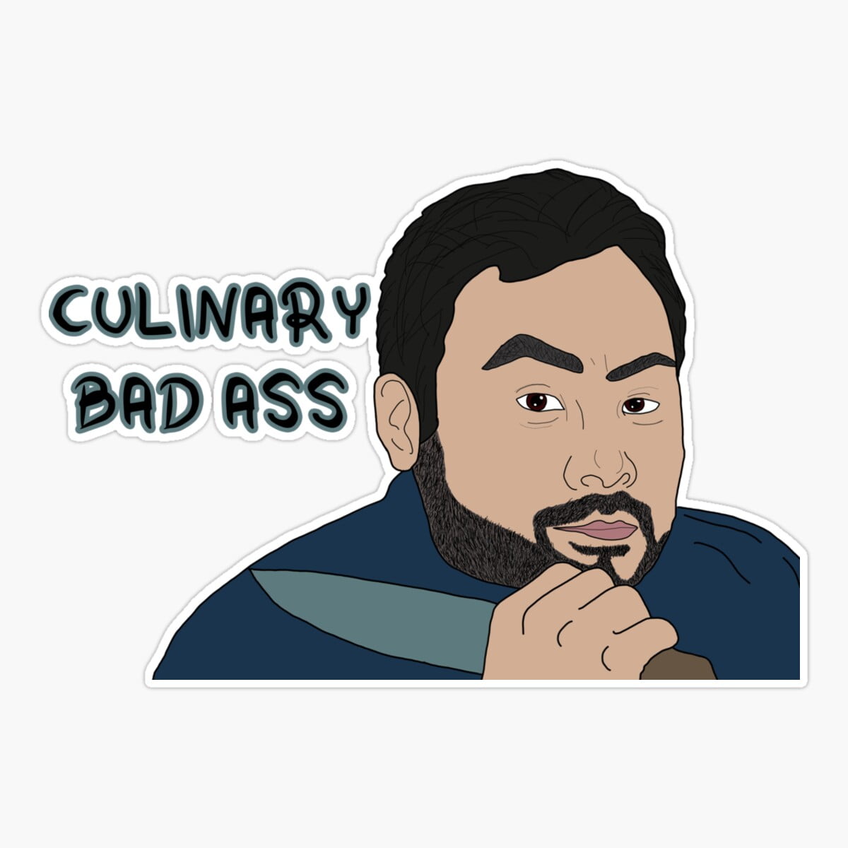 Maneki David Chang Culinary Bad Sticker, Phone Decal Water Bottle ...