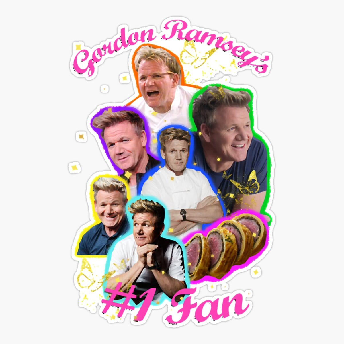 Maneki Day Git Lover Music Gordon Ramsey Premium Cool Git Sticker ...