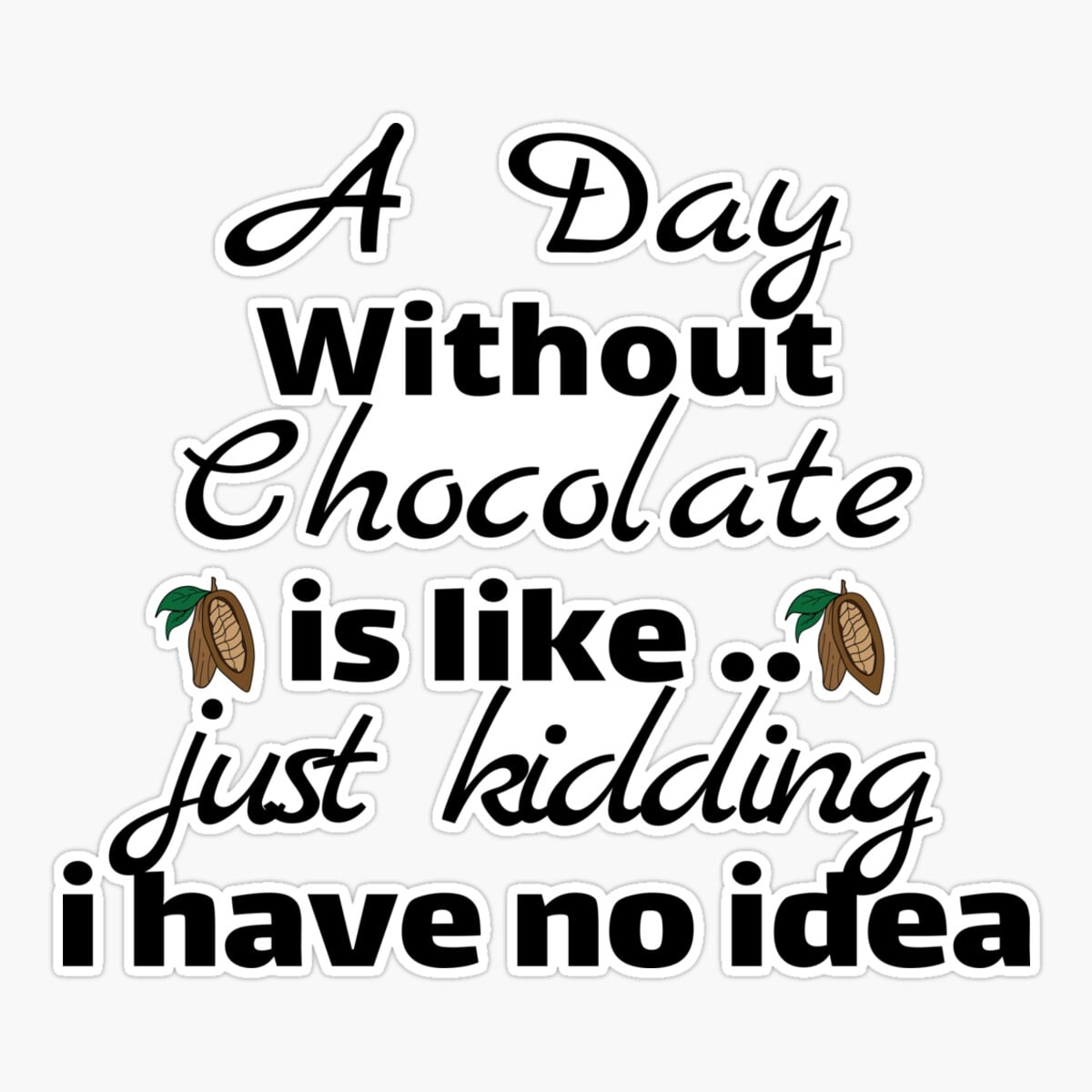 Maneki A Day Without Chocolate Is Like ..Just Kidding I Have No Idea ...