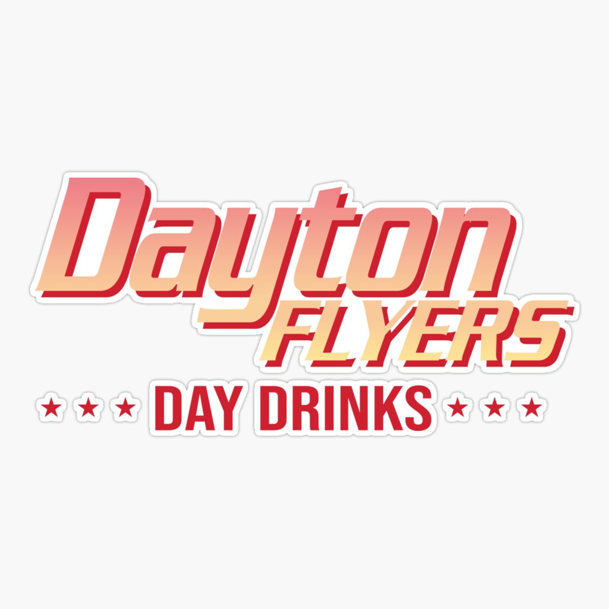 Maneki Dayton Flyers Summer Drink Logo Er, Phone Decal Water Bottle ...