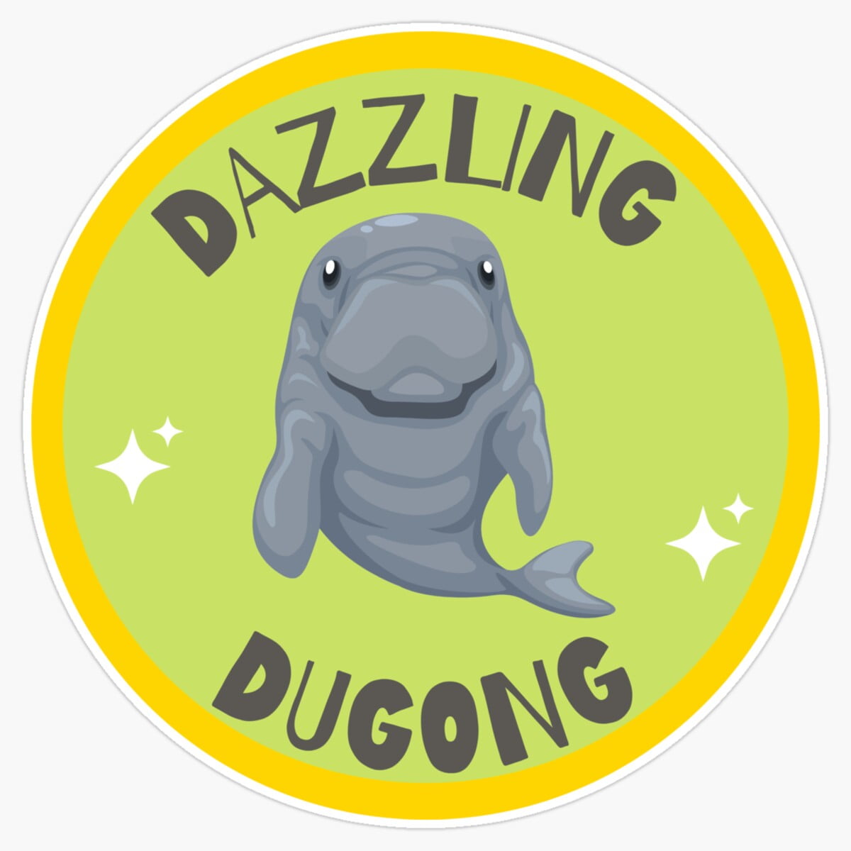 Maneki Dazzling Dugong Motivational Er, Phone Decal Water Bottle ...