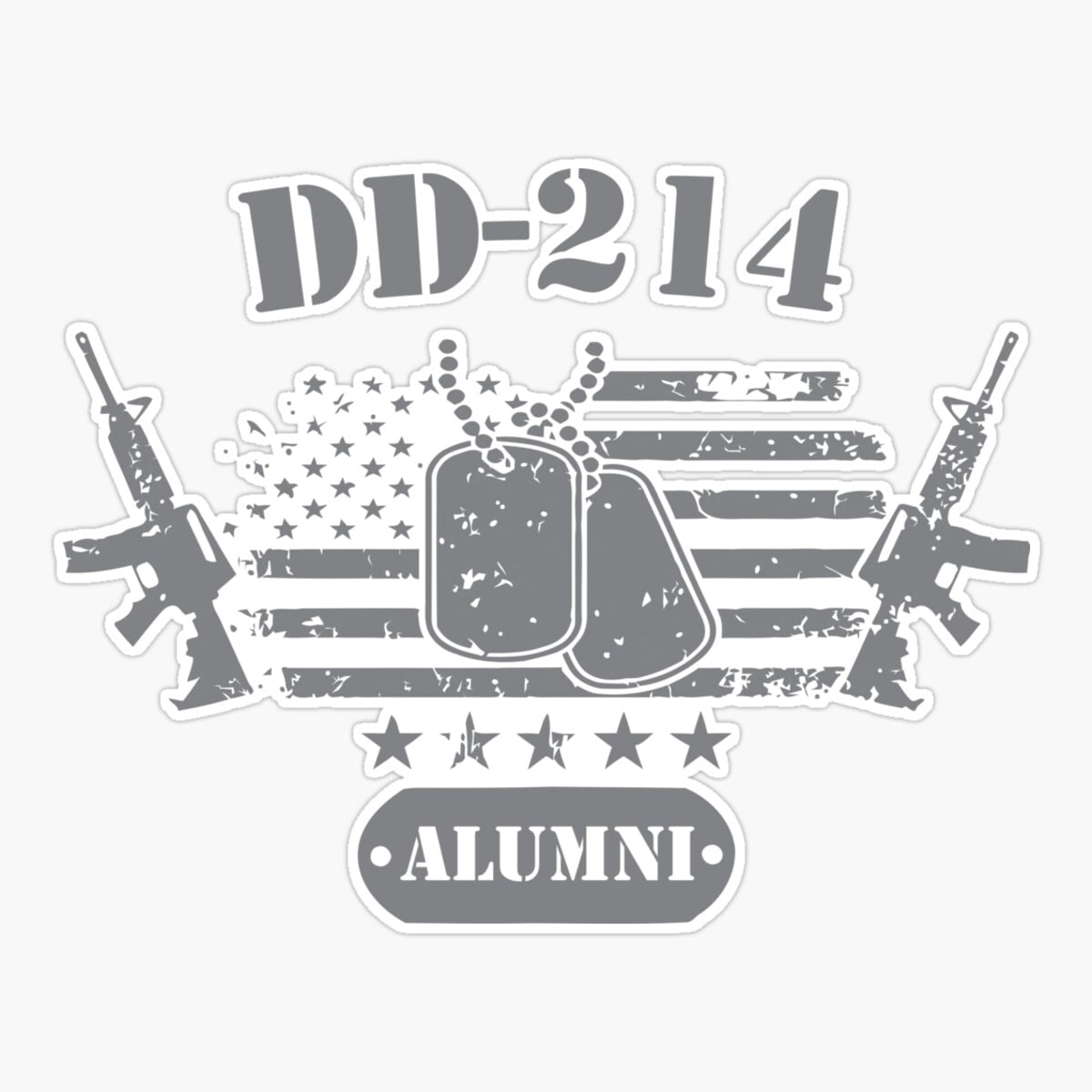 Maneki Dd-214 Us Armed Force Alumni Military Veteran T-Shirt Gift Er ...