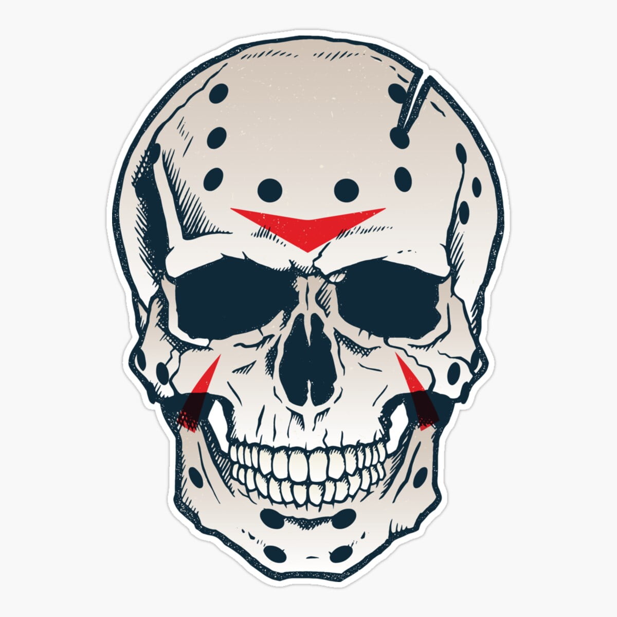 Maneki Dead-On Voorhees Er, Phone Decal Water Bottle Stickers Car ...