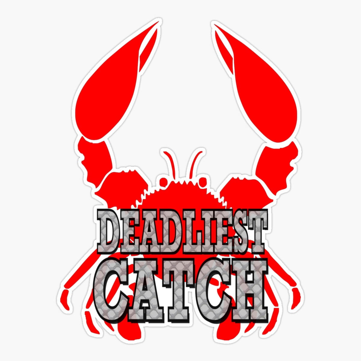 Maneki Deadliest Catch Crab Er, Phone Decal Water Bottle Stickers Car ...