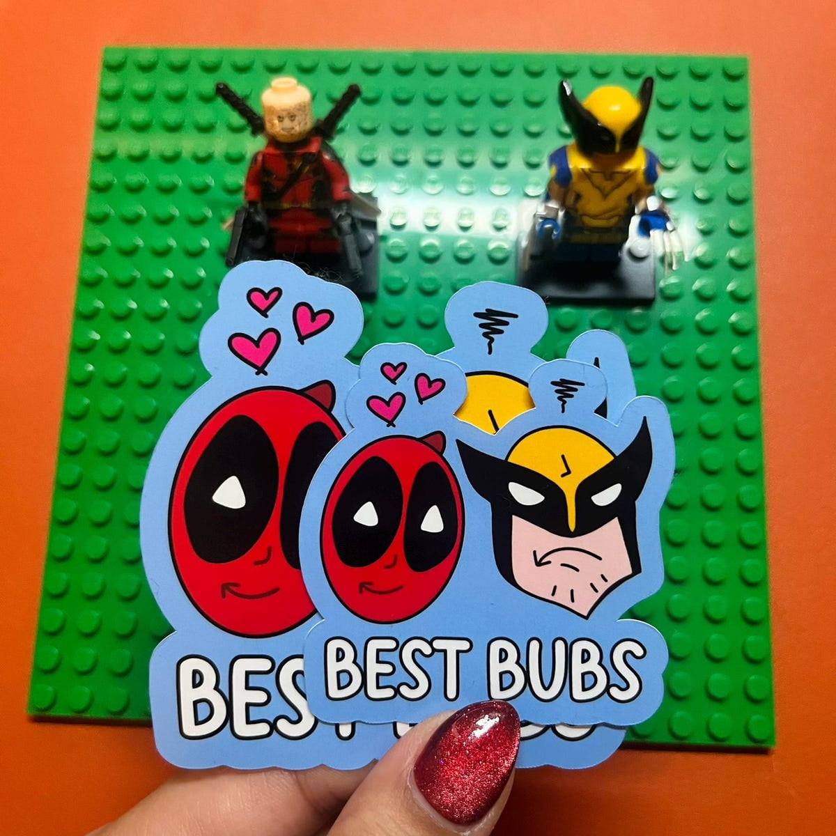 Maneki Deadpool & Wolverine, Bubs, Best Bubs, Water-Resistant Sticker ...