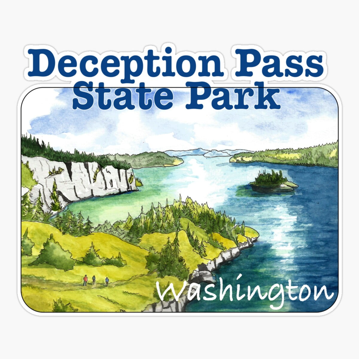Maneki Deception P State Park, Washington Er, Phone Decal Water Bottle ...