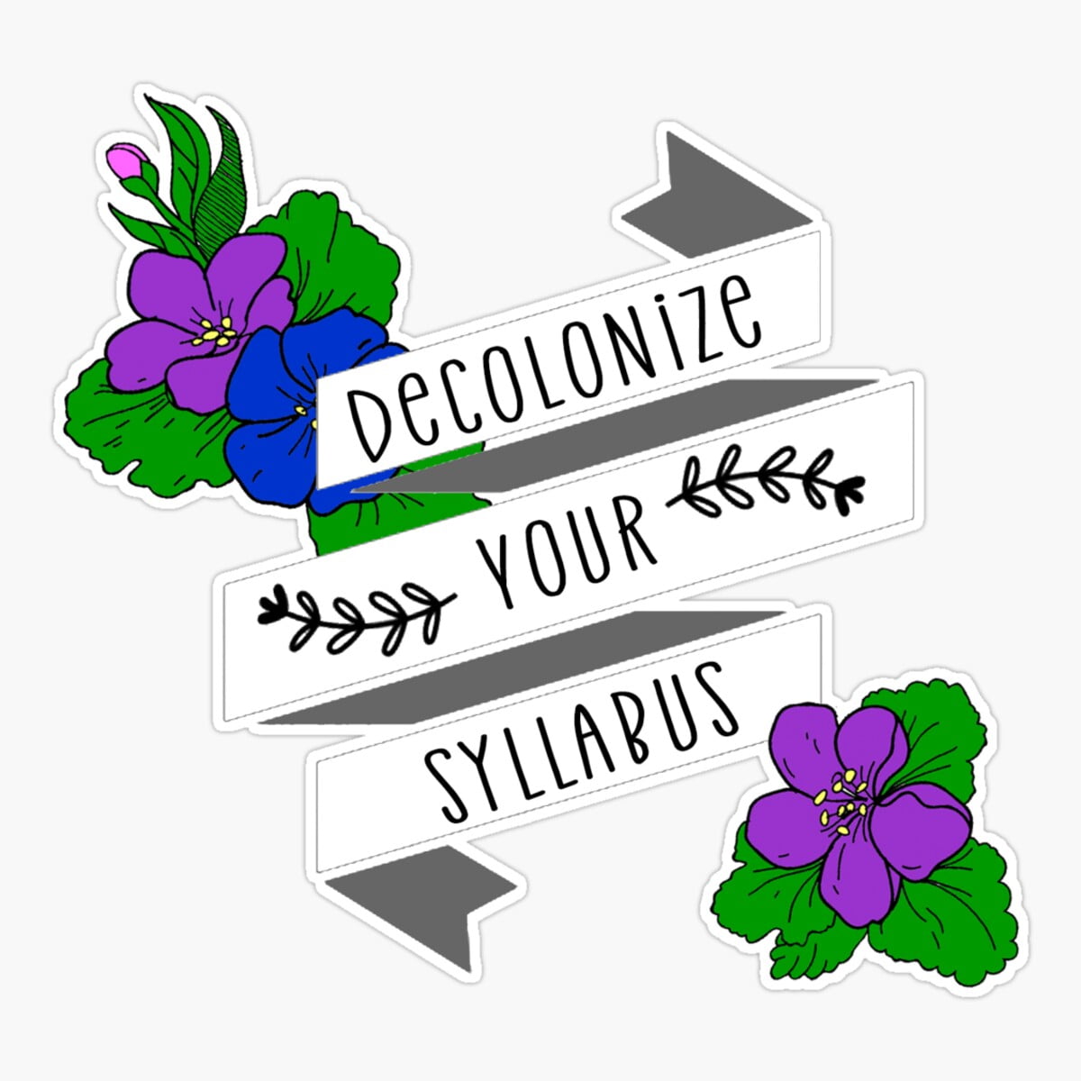 Maneki Decolonize Your Syllabus (English) Er, Phone Decal Water Bottle ...