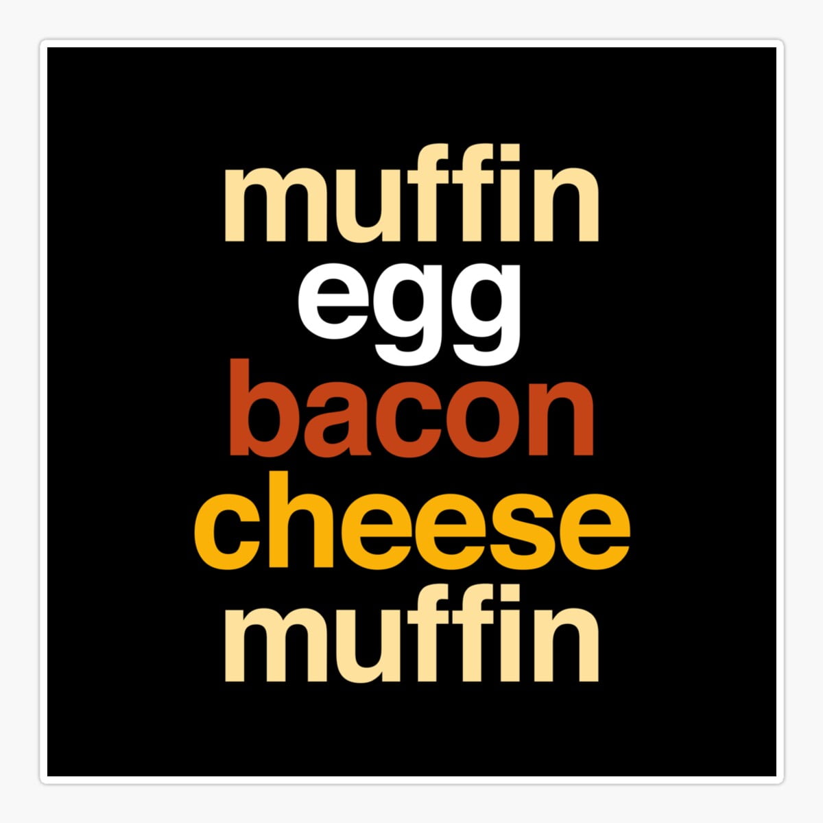 Maneki Deconstructed Breakast Sandwich: Muin, Egg, Bacon, And Cheese ...