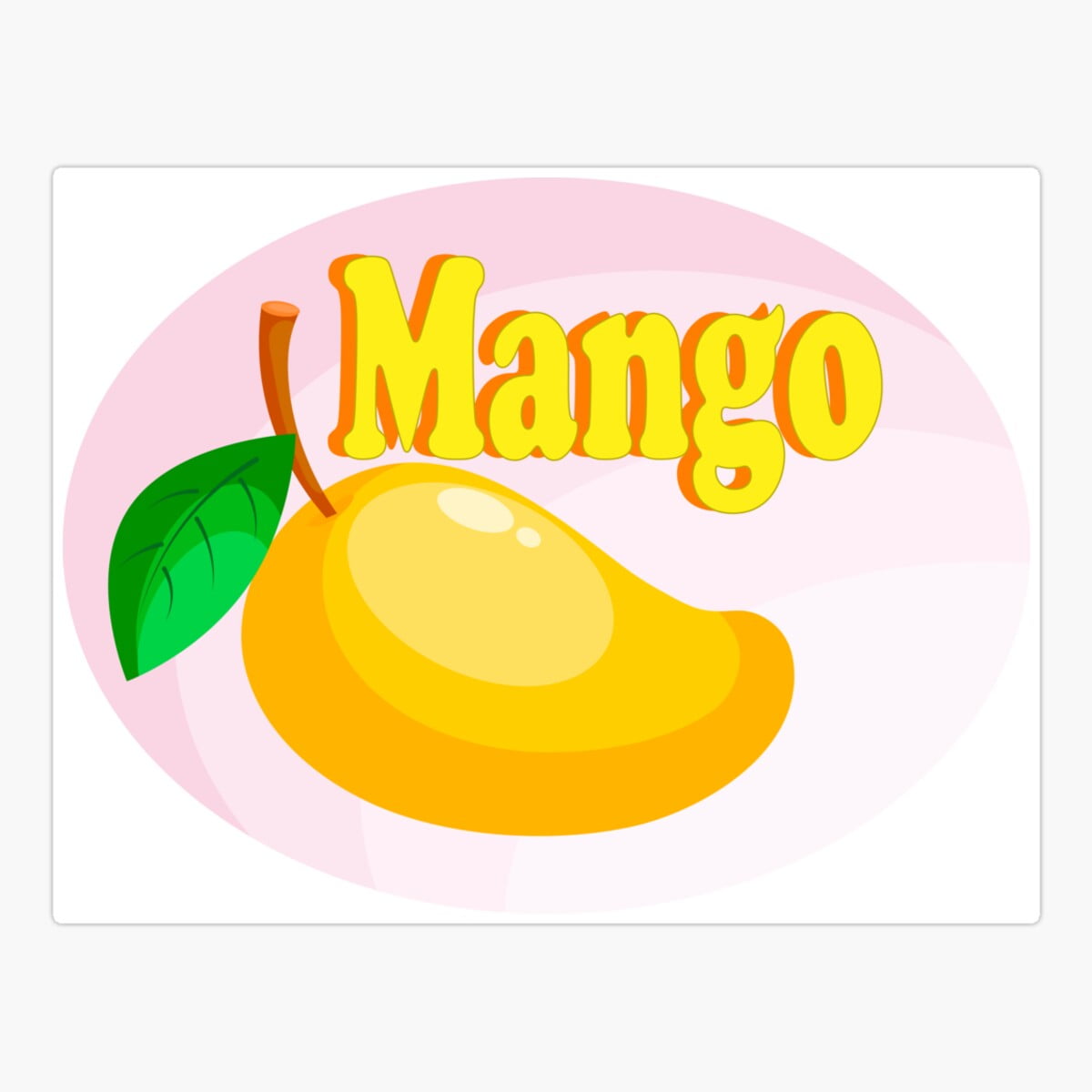 Maneki Delicious And Sweet Mango Fruit Er, Phone Decal Water Bottle ...