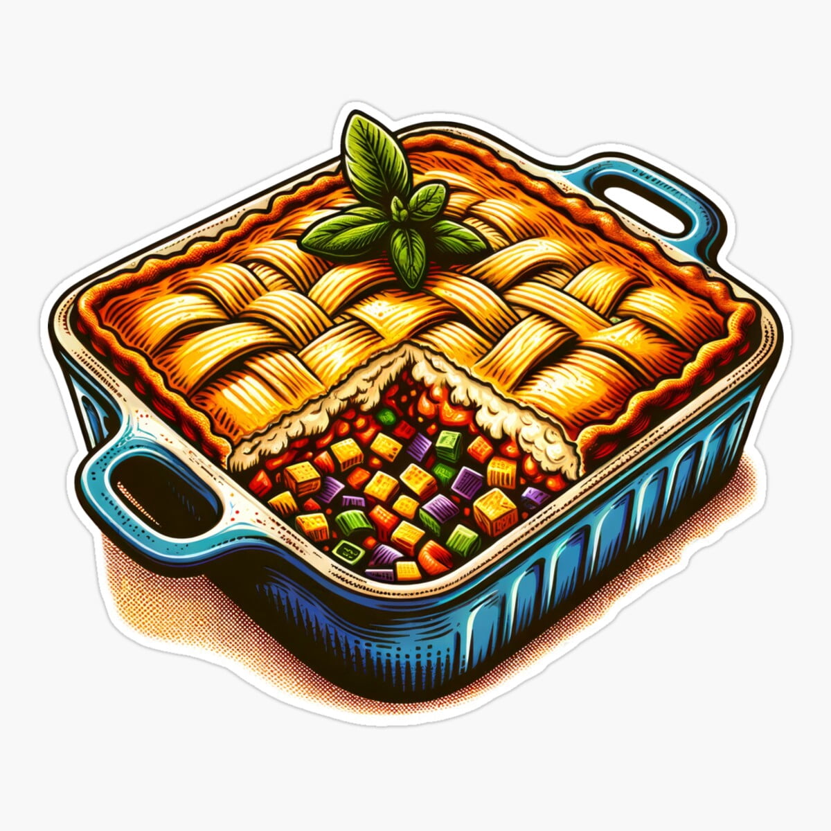 Maneki Delicious Shepherd'S Pie Sticker, Phone Decal Water Bottle ...