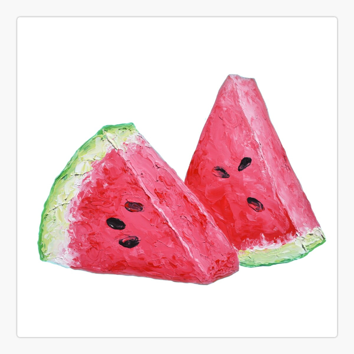 Maneki Delicious Waterm Wedges Sticker, Phone Decal Water Bottle ...