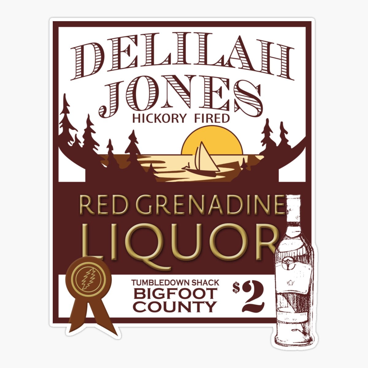 Maneki Delilah Jones Sticker, Phone Decal Water Bottle Stickers Car ...