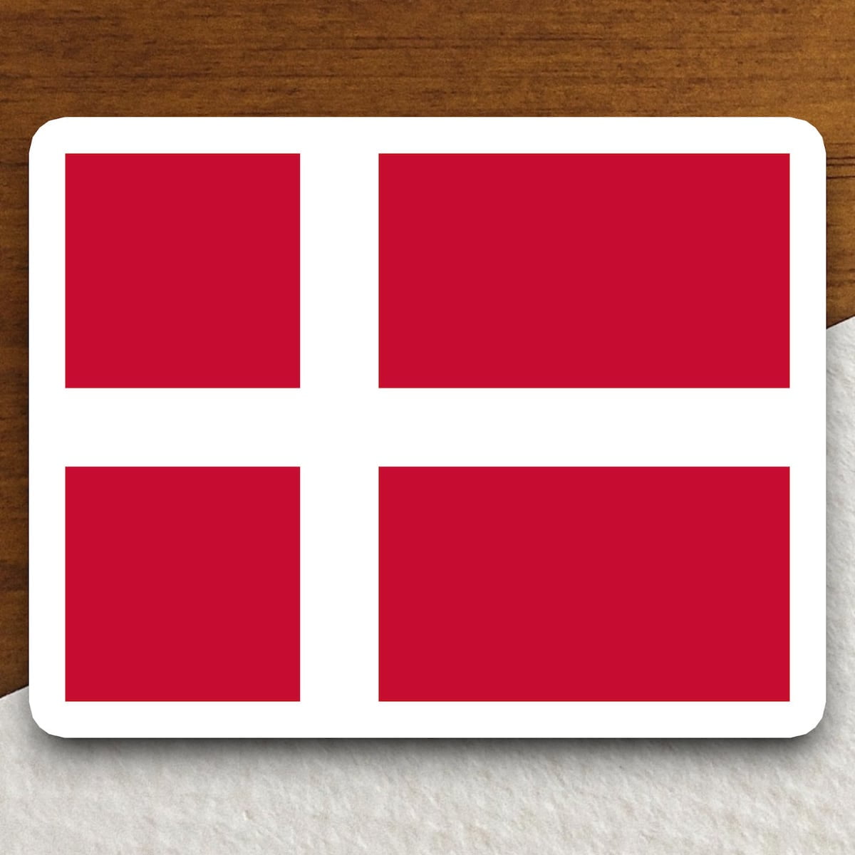 Maneki Denmark Country Flag Sticker, International Country Sticker ...