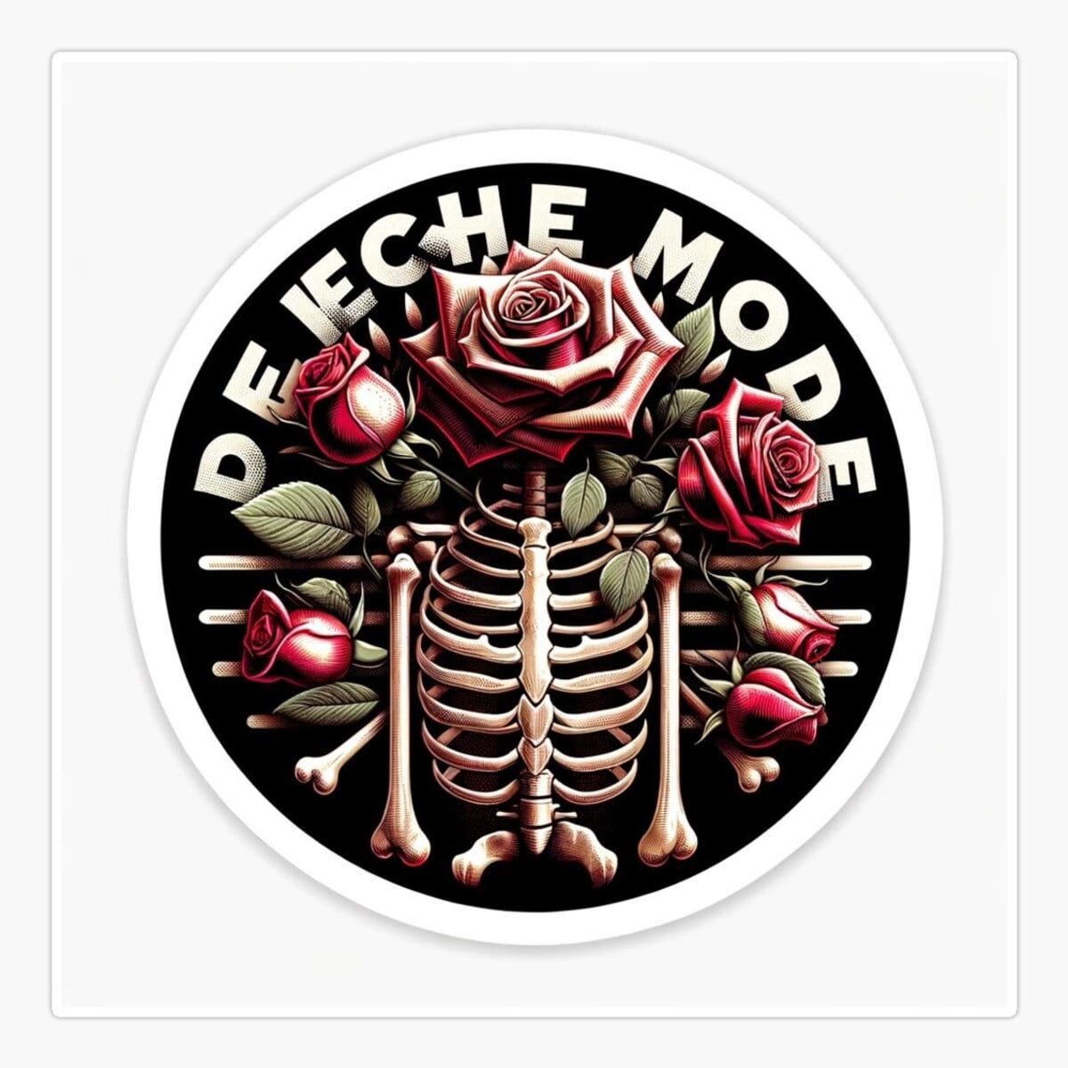 Maneki Depeche Mode Skeleton Er Er, Phone Decal Water Bottle Stickers ...