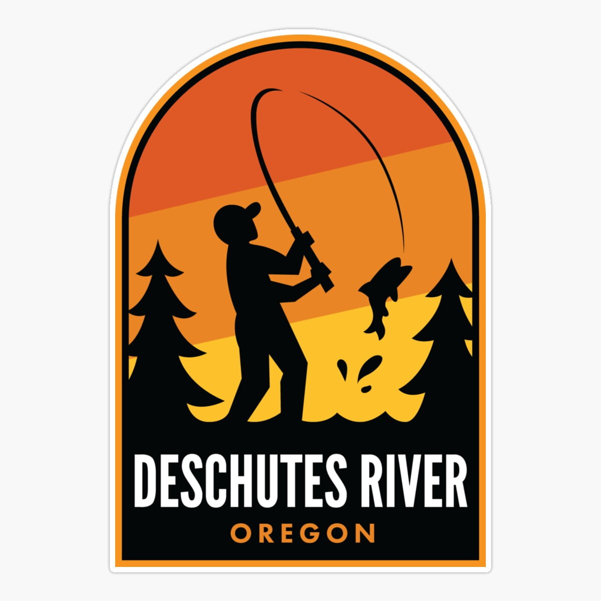 Maneki Deschutes River Oregon Ishing Er, Phone Decal Water Bottle ...