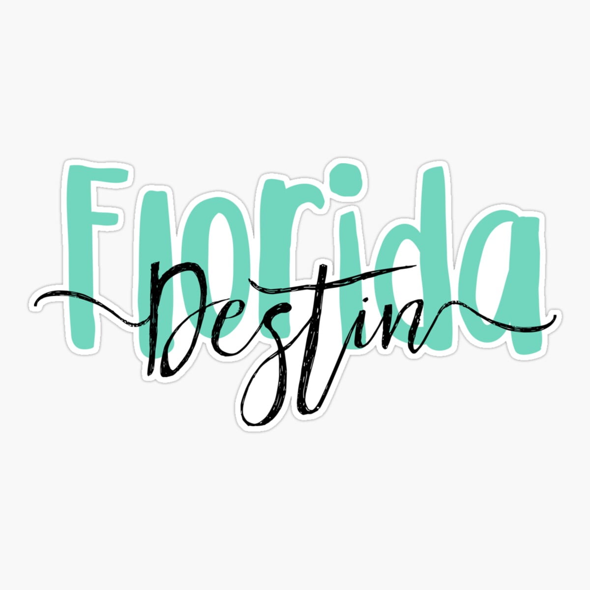 Maneki Destin Florida Sticker, Phone Decal Water Bottle Stickers Car ...