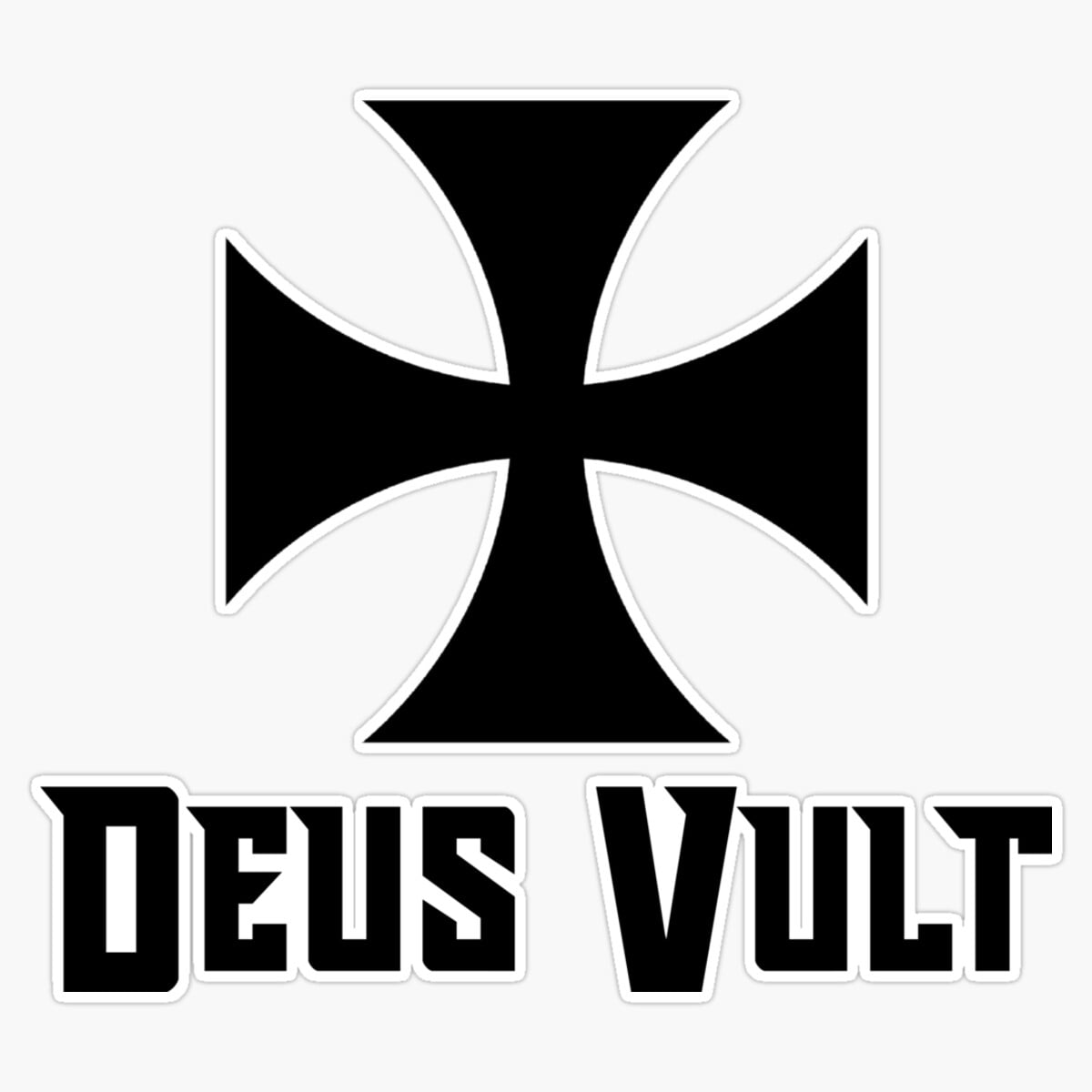 Maneki Deus Vult, Teutonic Order, Iron Cross Er, Phone Decal Water ...
