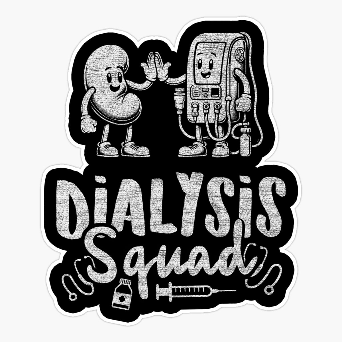Maneki Dialysis Nurse Squad Er, Phone Decal Water Bottle Stickers Car ...