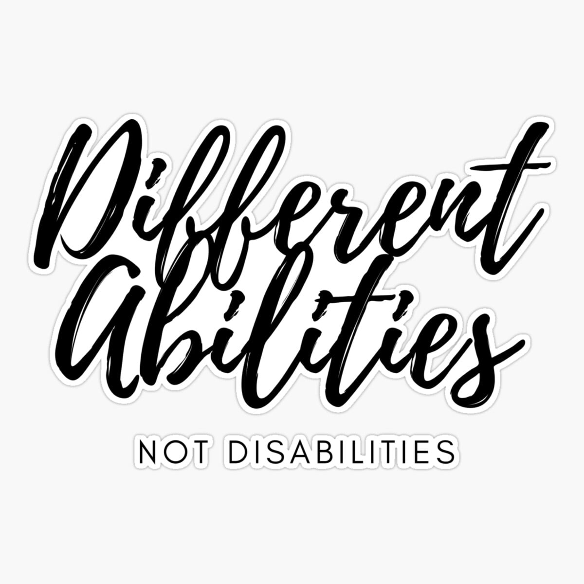 Maneki Different Abilities Not Disabilities Er, Phone Decal Water ...