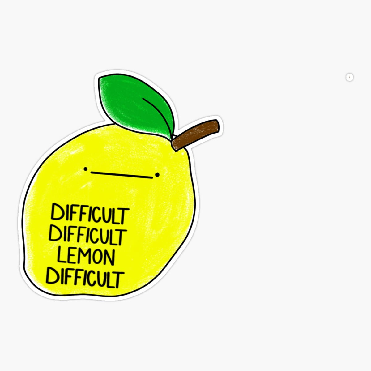 Maneki Difficult, Difficult, Lemon, Difficult Er, Phone Decal Water ...